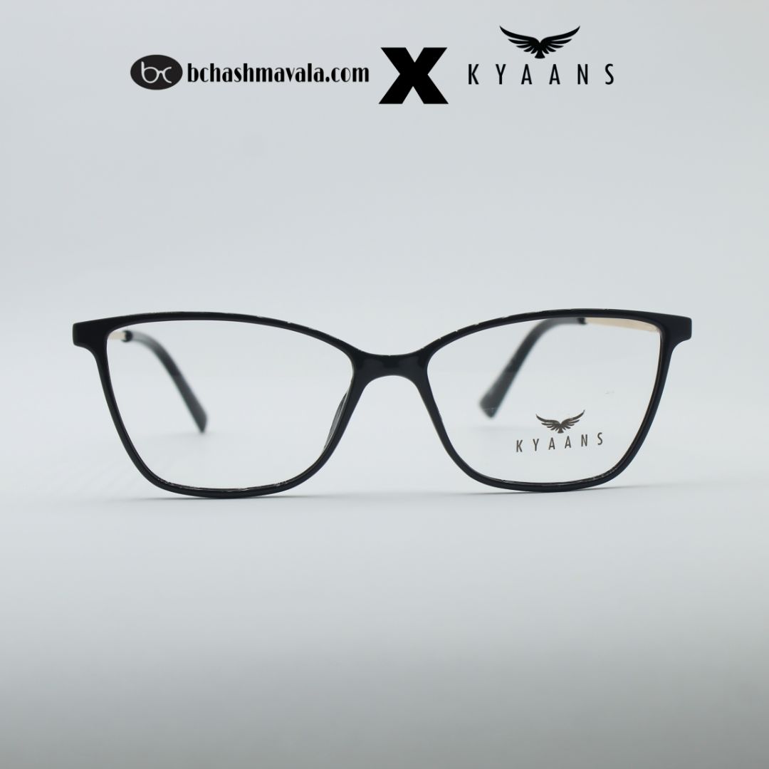 KYAANS black CATEYE Eyeglasses BY BC - bchashmavala